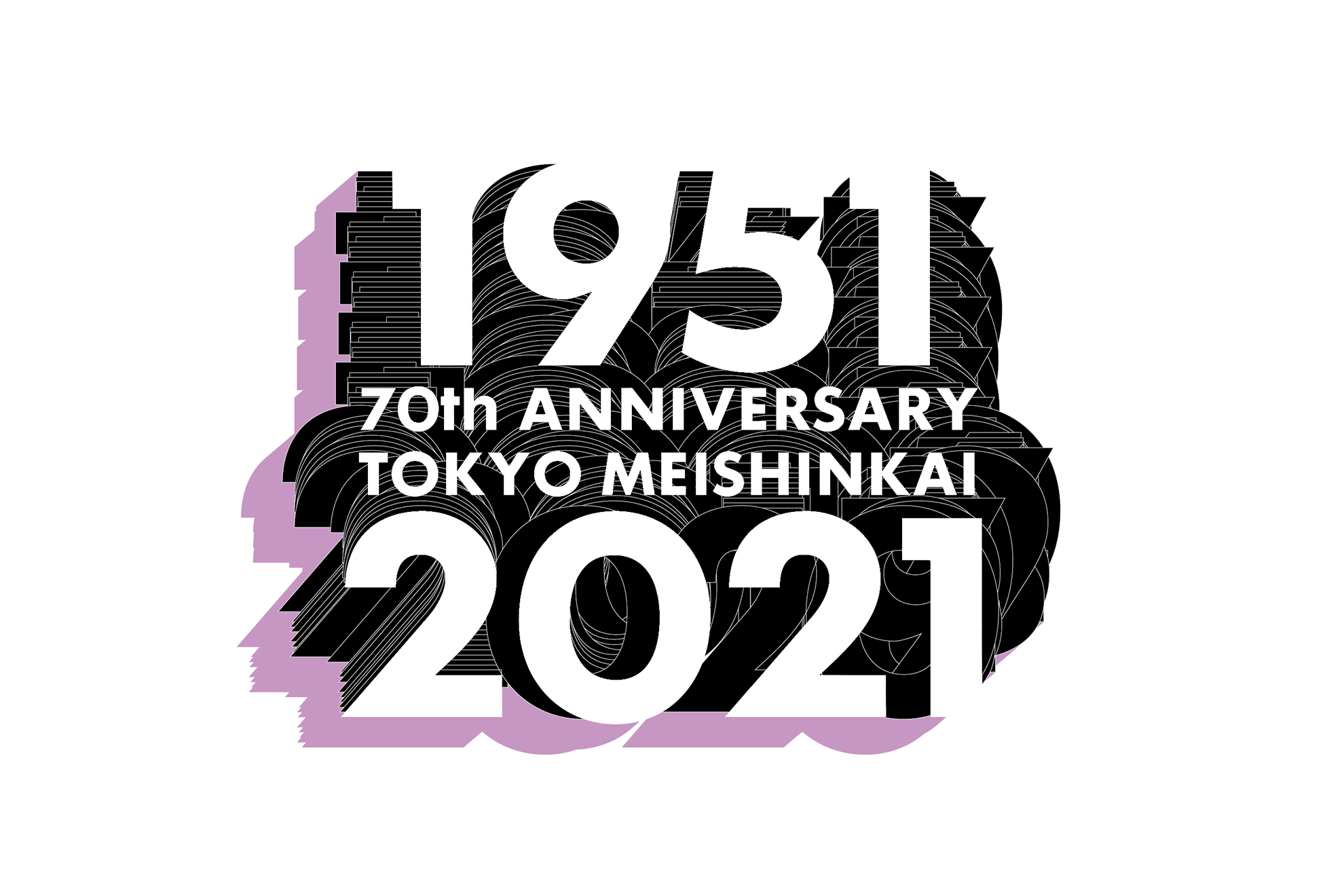 Tokyo Meishin-kai 70th Anniversary logo | 空間デザインオフィス iso’design / アイソデザイン